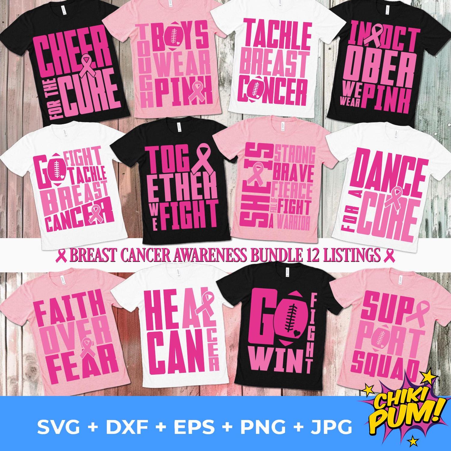 Retro Preppy Breast Cancer Bundle SVG PNG: Original Shirt Designs Svg ...
