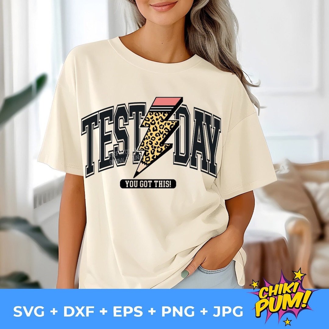 Retro Test Day SVG PNG: Teacher Shirt Design (digital Download) - Etsy