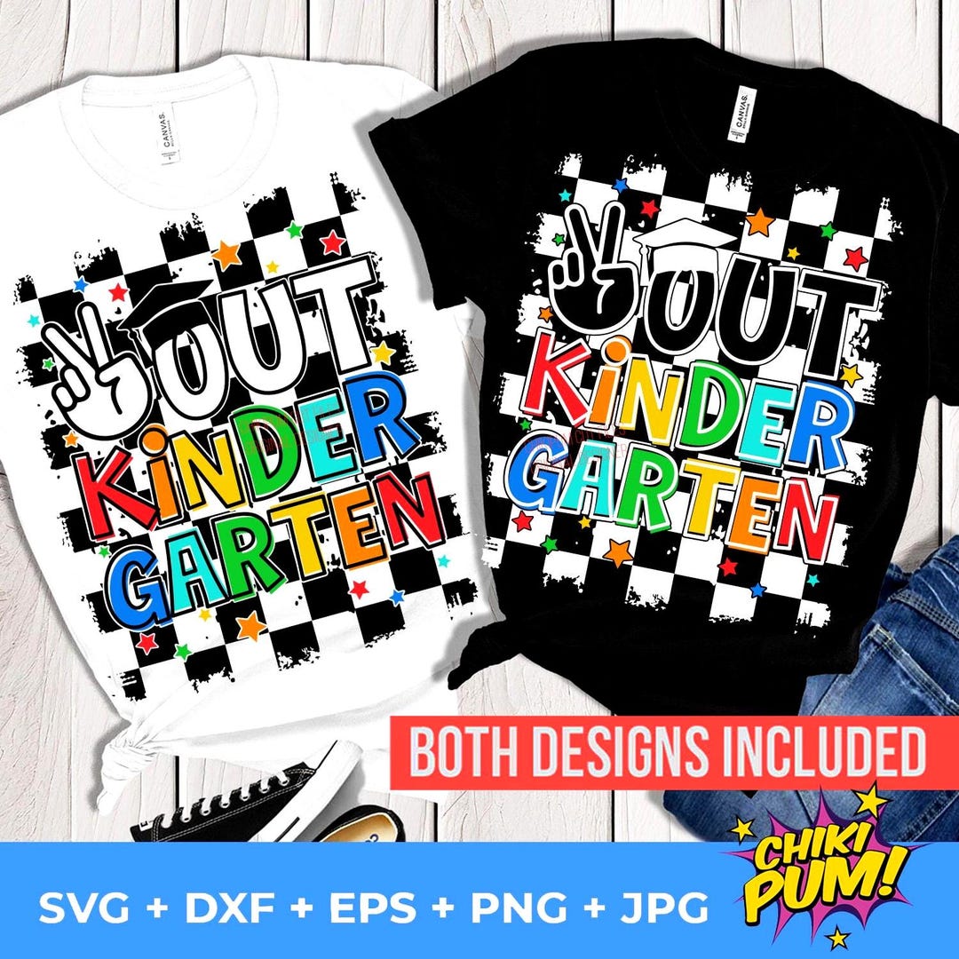 Peace Out Kindergarten SVG, Kindergarten Graduate SVG, Kinder Grad 2026 ...