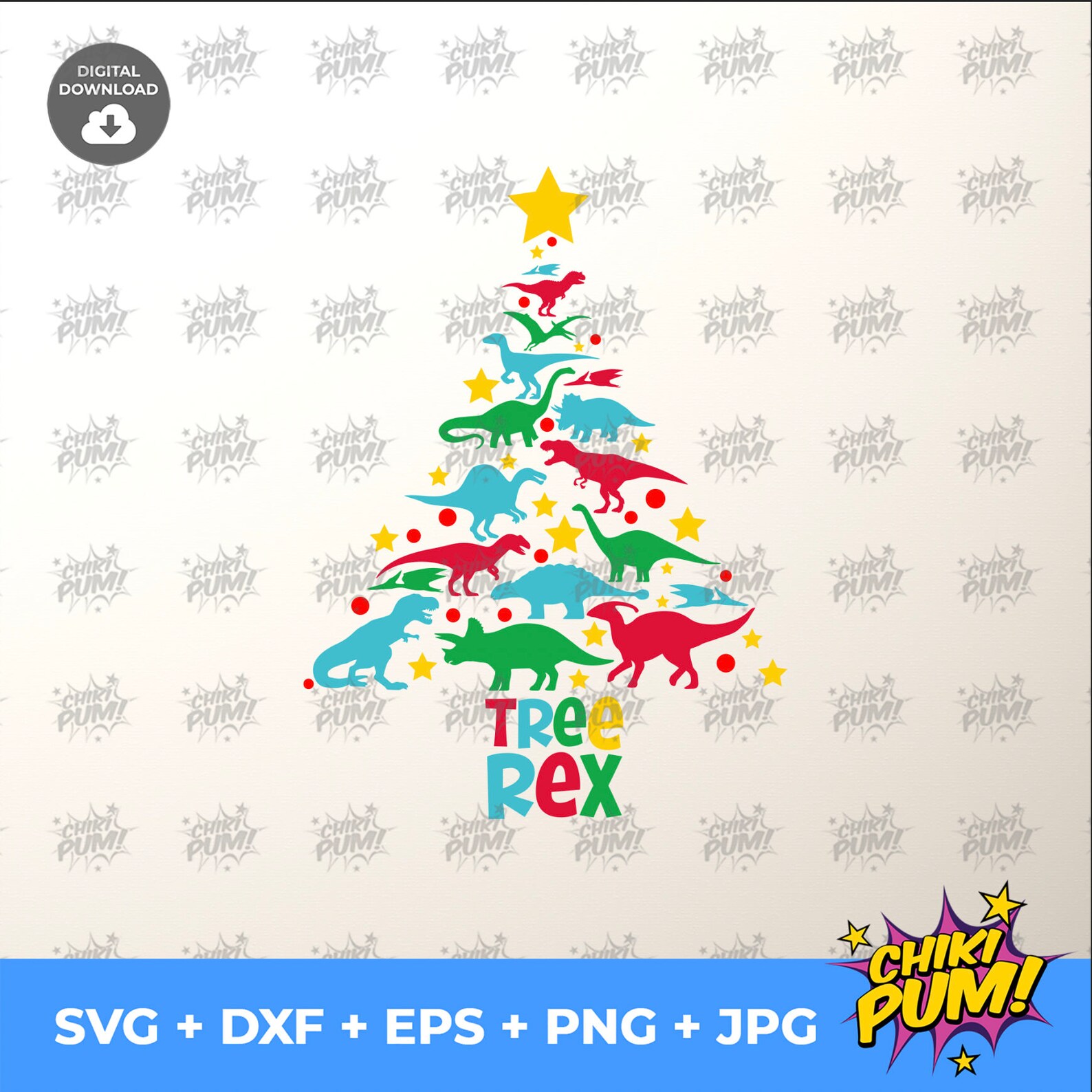 Tree Rex SVG Dinosaur Christmas Tree Svg Christmas T-rex - Etsy