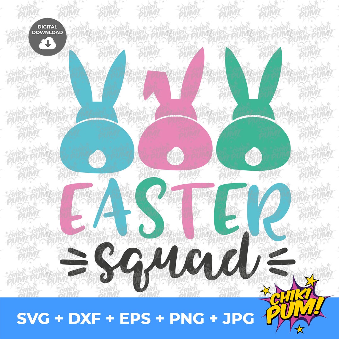 Easter Squad Svg Kids Easter Svg Easter Bunny Svg Cute Svg - Etsy