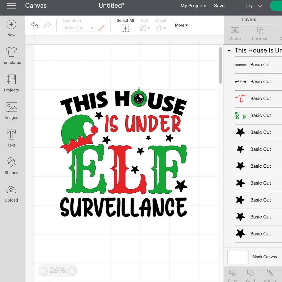 This House is Under Elf Surveillance Svg Christmas Elf Svg | Etsy