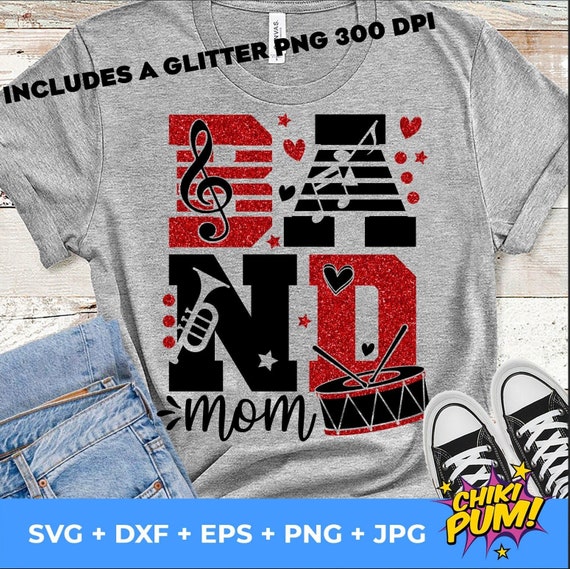 Band Mom Svg Band Mom Png Iron on Band Marching Band Mom - Etsy