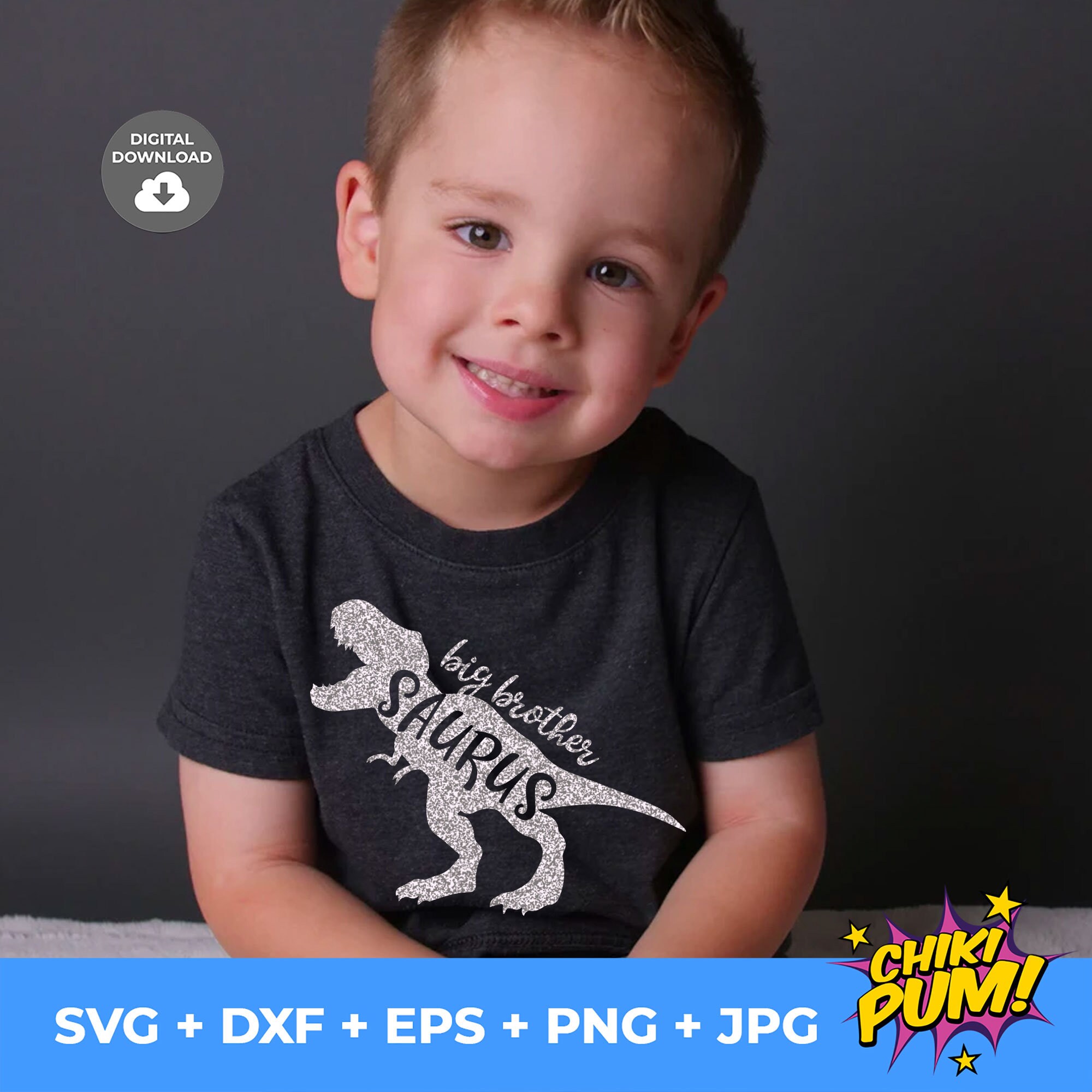 Big Brother Saurus Cricut File Dinosaur SVG Big Brother | Etsy