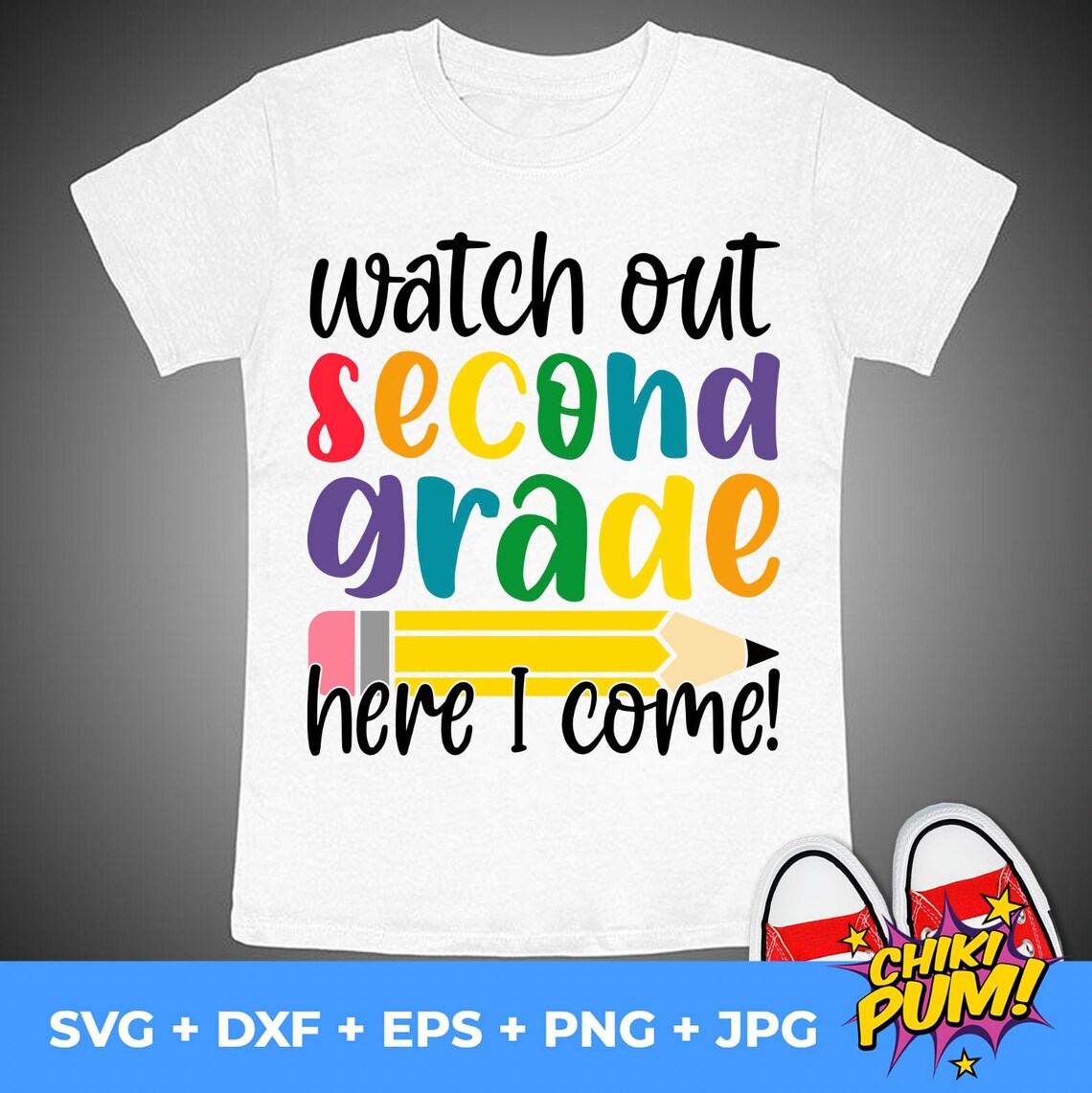 Watch Out Second Grade Here I Come Svg Second Grade SVG File - Etsy