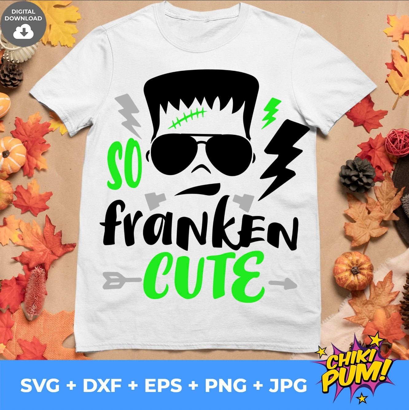 So Franken Cute Svg Boy Halloween Svg Funny Quote Svg Dxf | Etsy