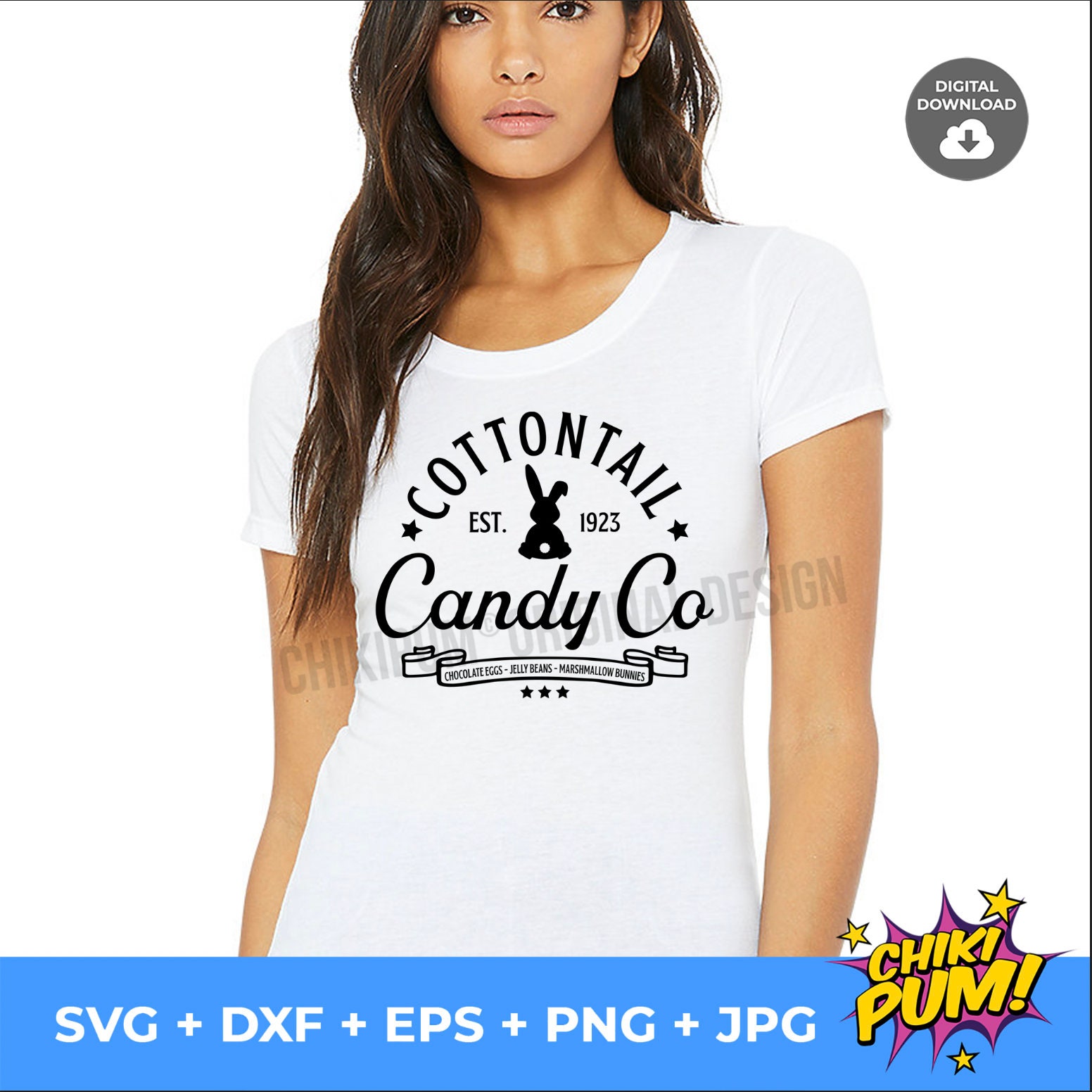 Easter Svg, Cottontail Candy Co SVG, Cut Files for Cricut & Silhouette ...