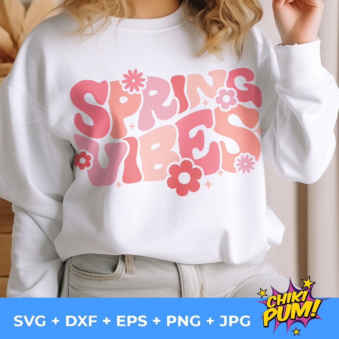 Spring Vibes Svg, Spring Svg, Spring Flowers Svg, Hello Spring Svg ...