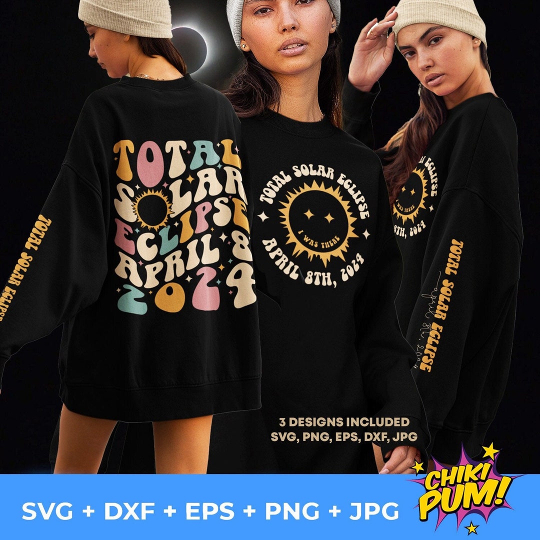 Total Solar Eclipse 2024 SVG Png, April 8 2024 SVG, April 8th Gift ...