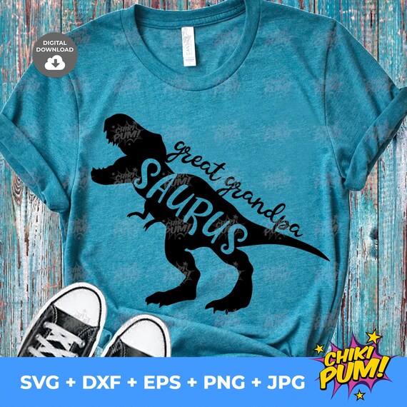 Great Grandpa Saurus Great Grandpa Svg Dinosaur Svg Cricut - Etsy
