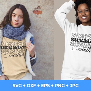 Sweater Weather Svg Autumn Svg Fall Shirt Svg Pumpkin - Etsy