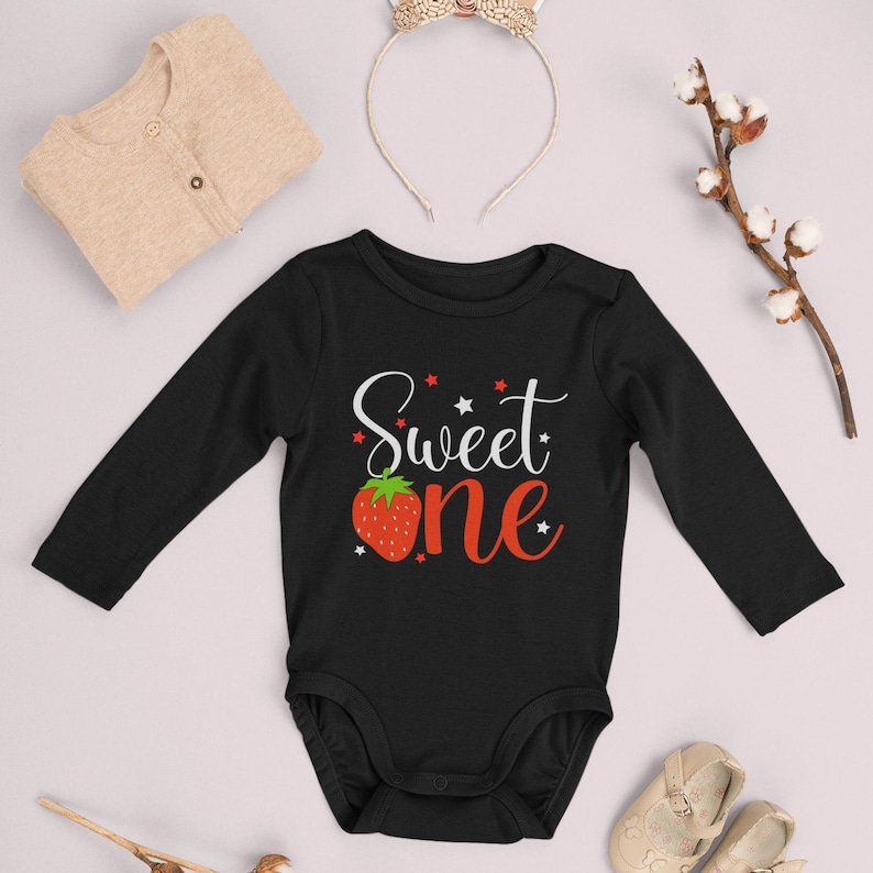 Sweet One Svg Sweet One Strawberry SVG Birthday Girl Svg - Etsy