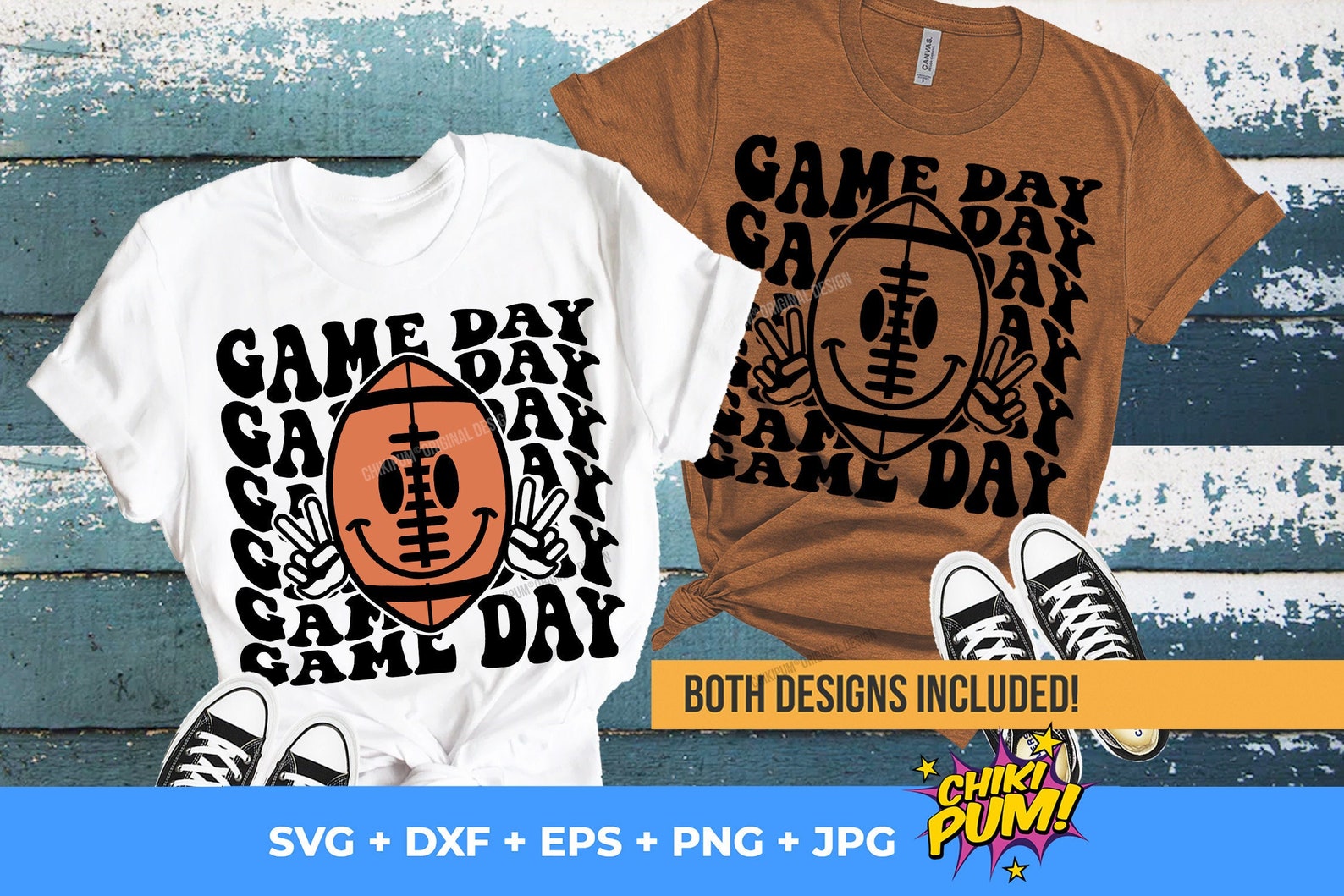 Retro Groovy Game Day Football Face SVG, PNG (digital Download) - Etsy