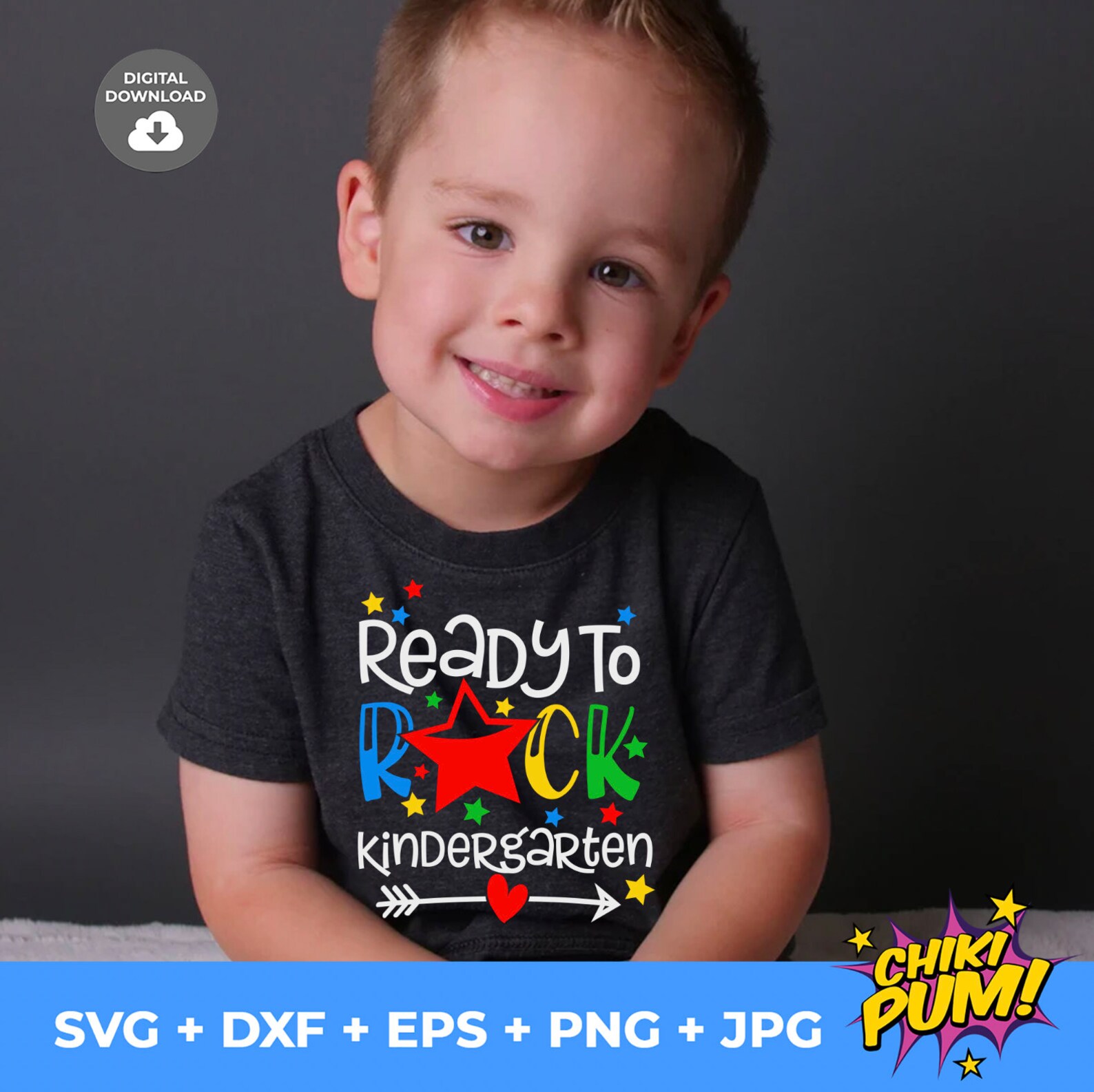 Ready to Rock Kindergarten 1st Day of Kindergarten Back to - Etsy