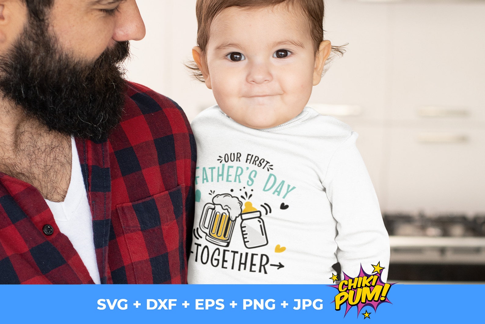 Nuestro primer día del padre juntos Svg, Día del Padre Svg, Día del padre divertido Svg ...