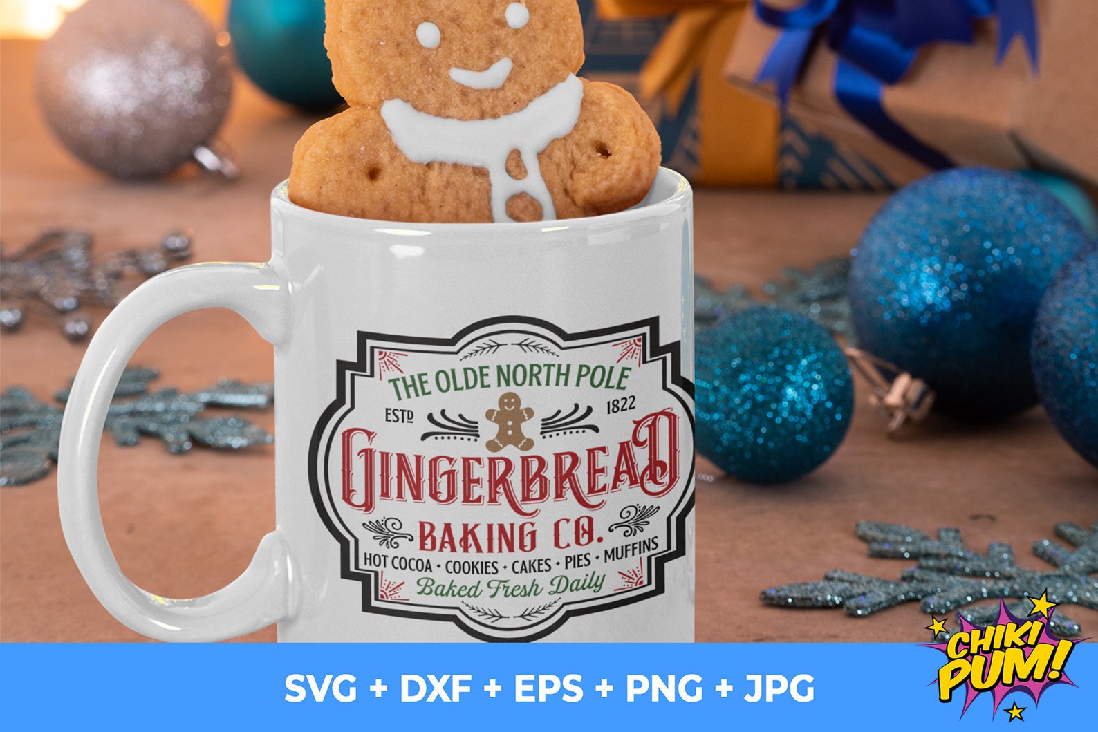 Gingerbread Baking Co SVG Christmas Gingerbread SVG Cut - Etsy