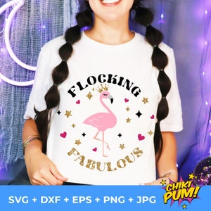 Flocking Fabulous SVG, Flamingo SVG, Flamingo Glitter Png 300 Dpi ...