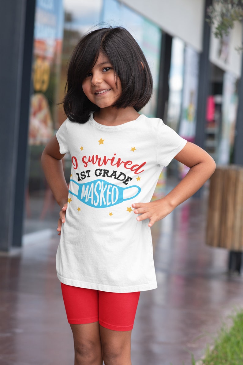 I Survived 1st Grade Masked Svg I Survived Masked First - Etsy