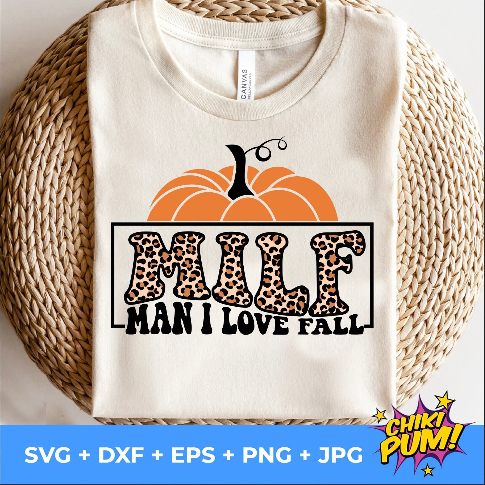 MILF Man I Love Fall Svg Leopard Print Fall Shirt Svg - Etsy