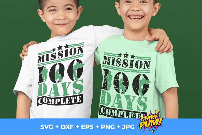 Mission 100 Days Complete Svg Military Svg 100 Days of - Etsy