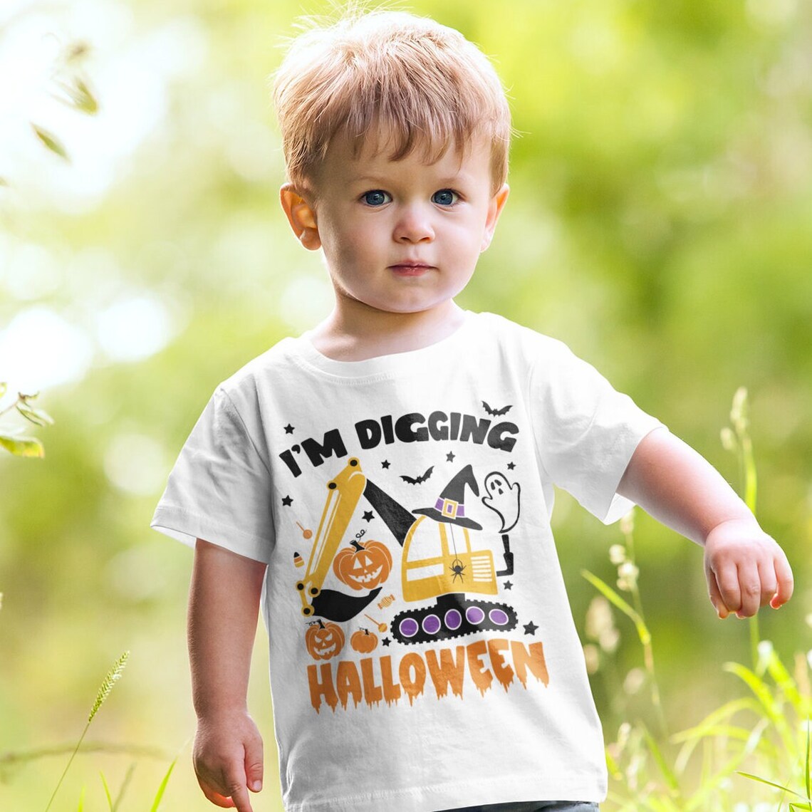 I'm Digging Halloween Svg Kids Halloween Svg Excavator - Etsy