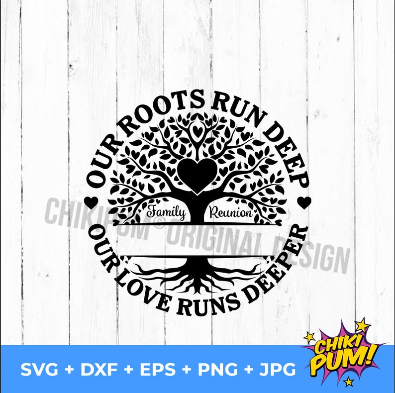 Our Roots Run Deep but Our Love Runs Deeper SVG Family - Etsy
