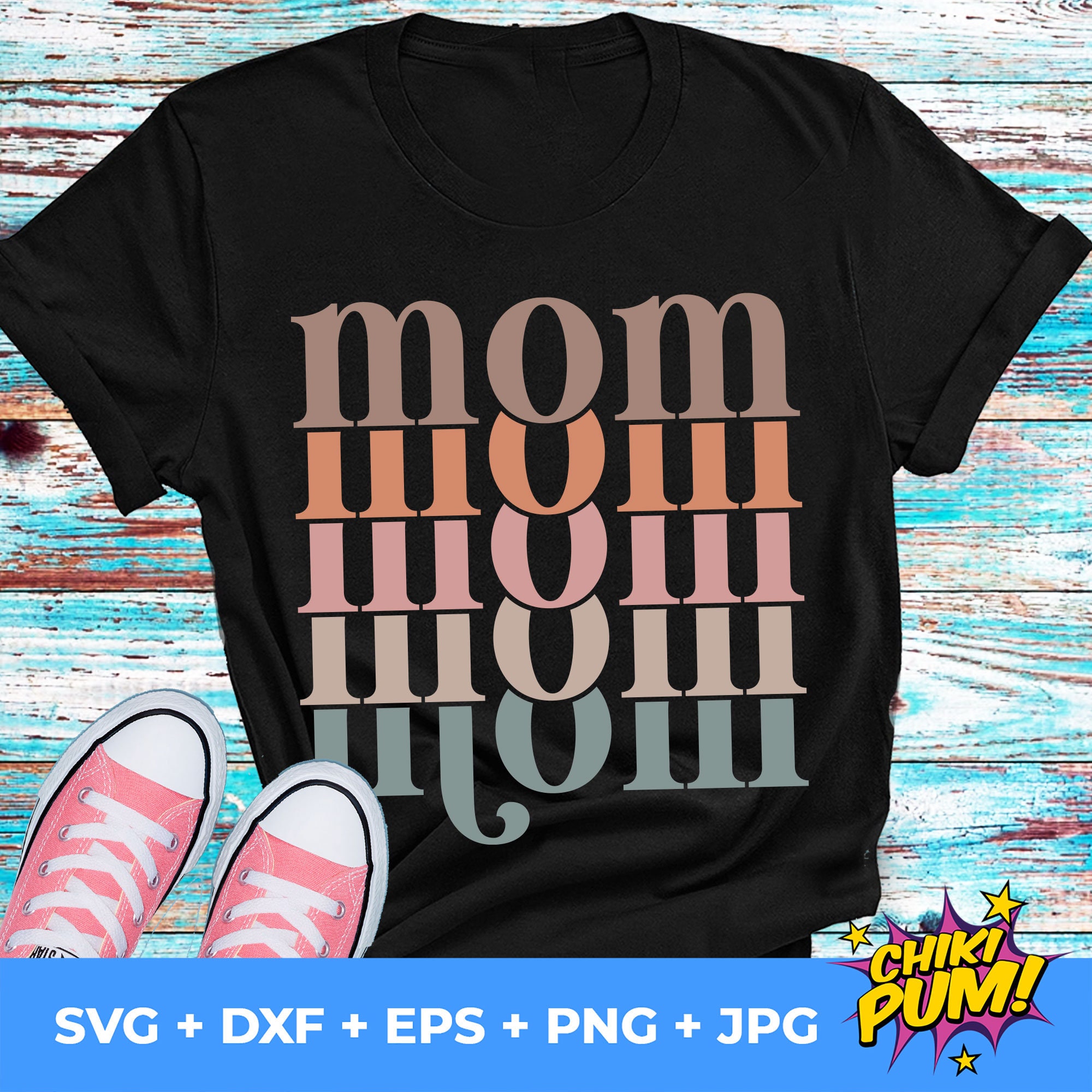 Mom Stacked Svg Mom Svg Mom Shirt Svg Svg for Mom Svg | Etsy