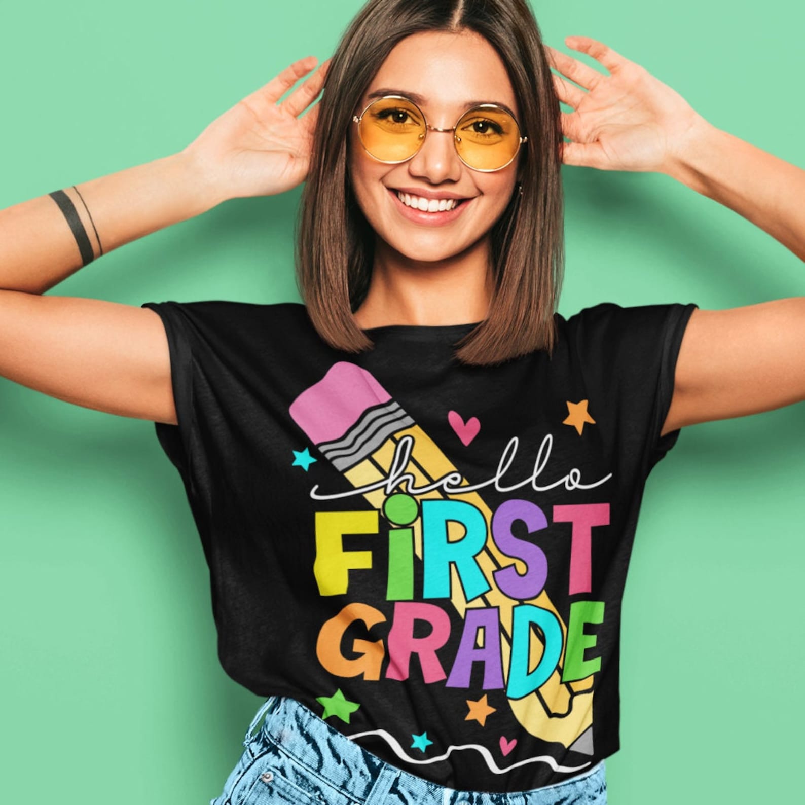 Hello First Grade SVG 1st Grade SVG Back to School Svg 1st - Etsy