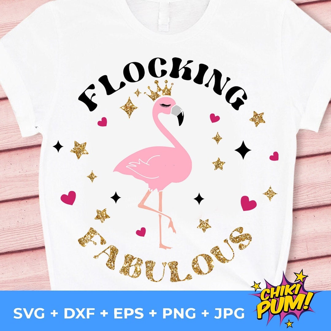 Flocking Fabulous SVG, Flamingo SVG, Flamingo Glitter Png 300 Dpi ...