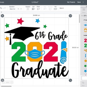 6th Grade Shirt SVG 6th Grade Graduation SVG Design Class of | Etsy