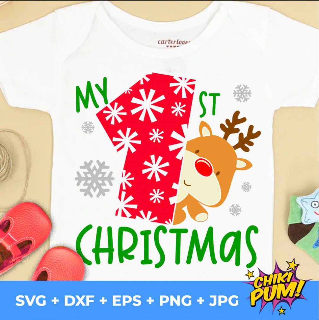My First Christmas SVG | My 1st Christmas Svg | Baby First Christmas ...