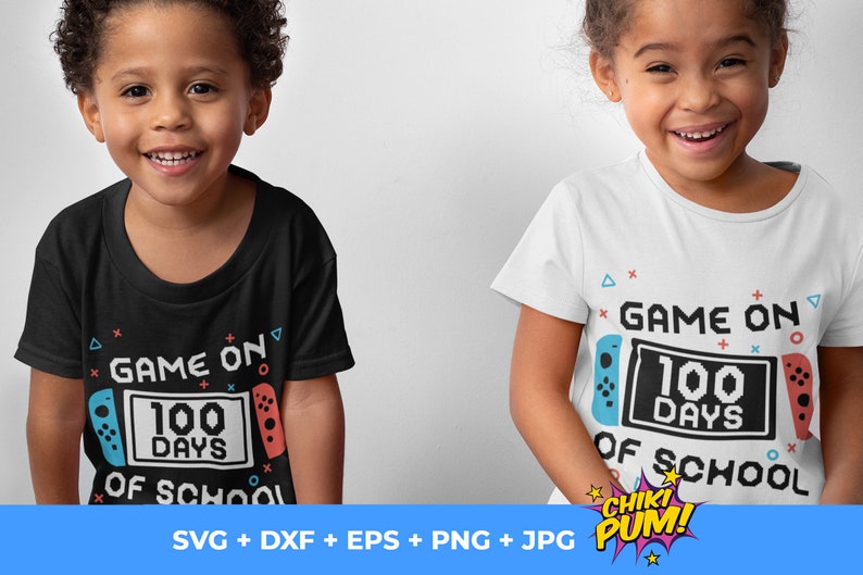Game on 100 Days of School Svg 100 Days of School Svg Level - Etsy