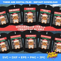 Gingerbread Man Svg - Etsy