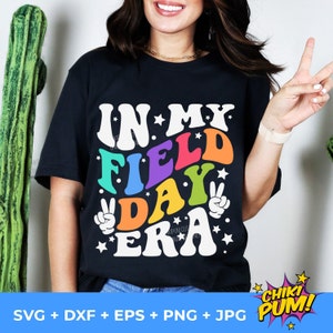 Retro Field Day Era SVG PNG: Wavy School T-shirt Design (digital ...