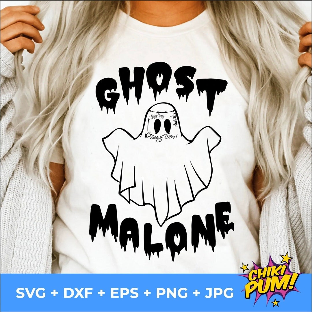 Ghost Malone SVG PNG Funny Ghost Instant Download Halloween - Etsy