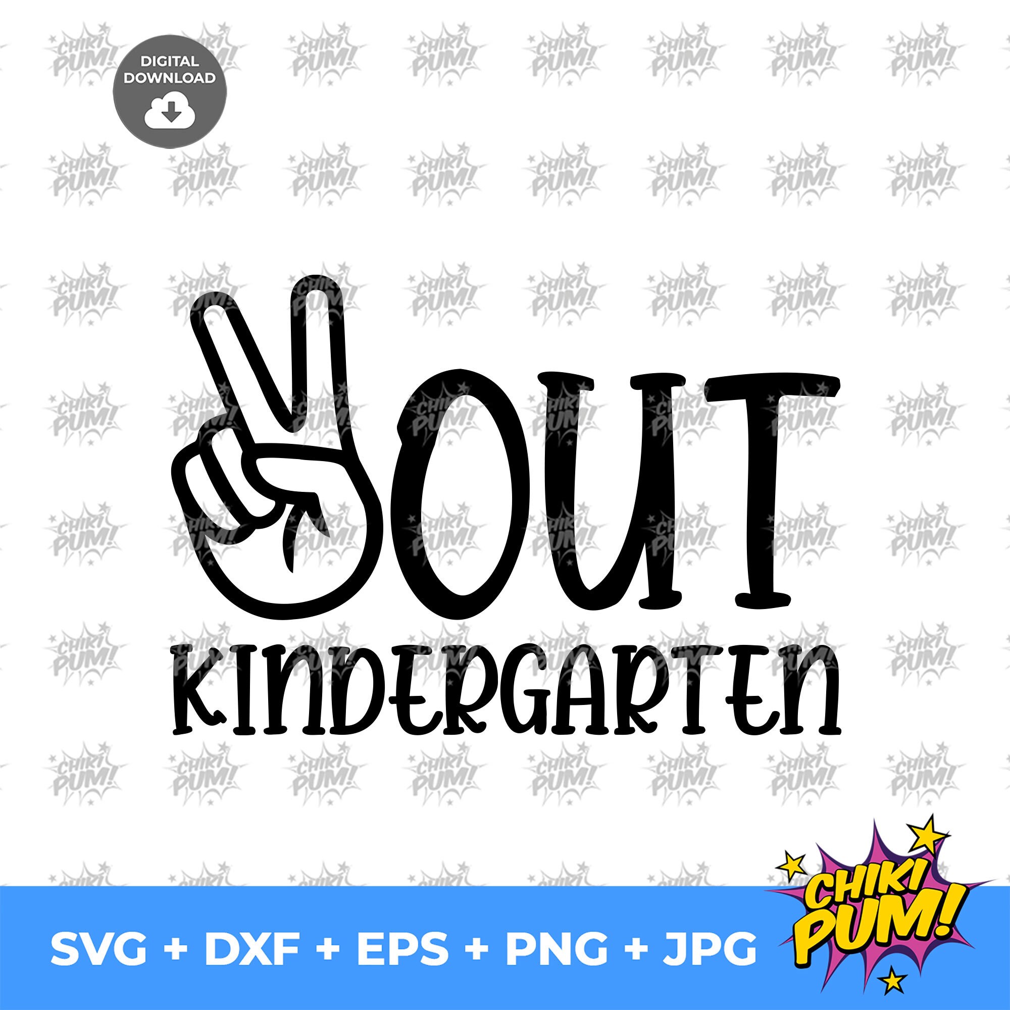 Peace Out Kindergarten Svg Last Day of School Svg Kinder - Etsy