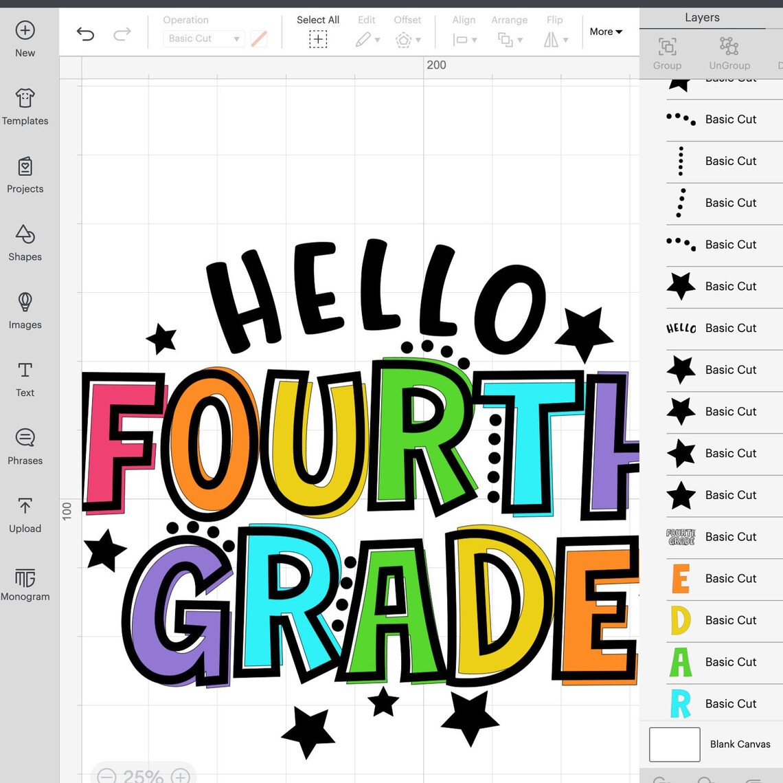 Hello Fourth Grade Svg 1st Day of School Cut Files Fourth - Etsy
