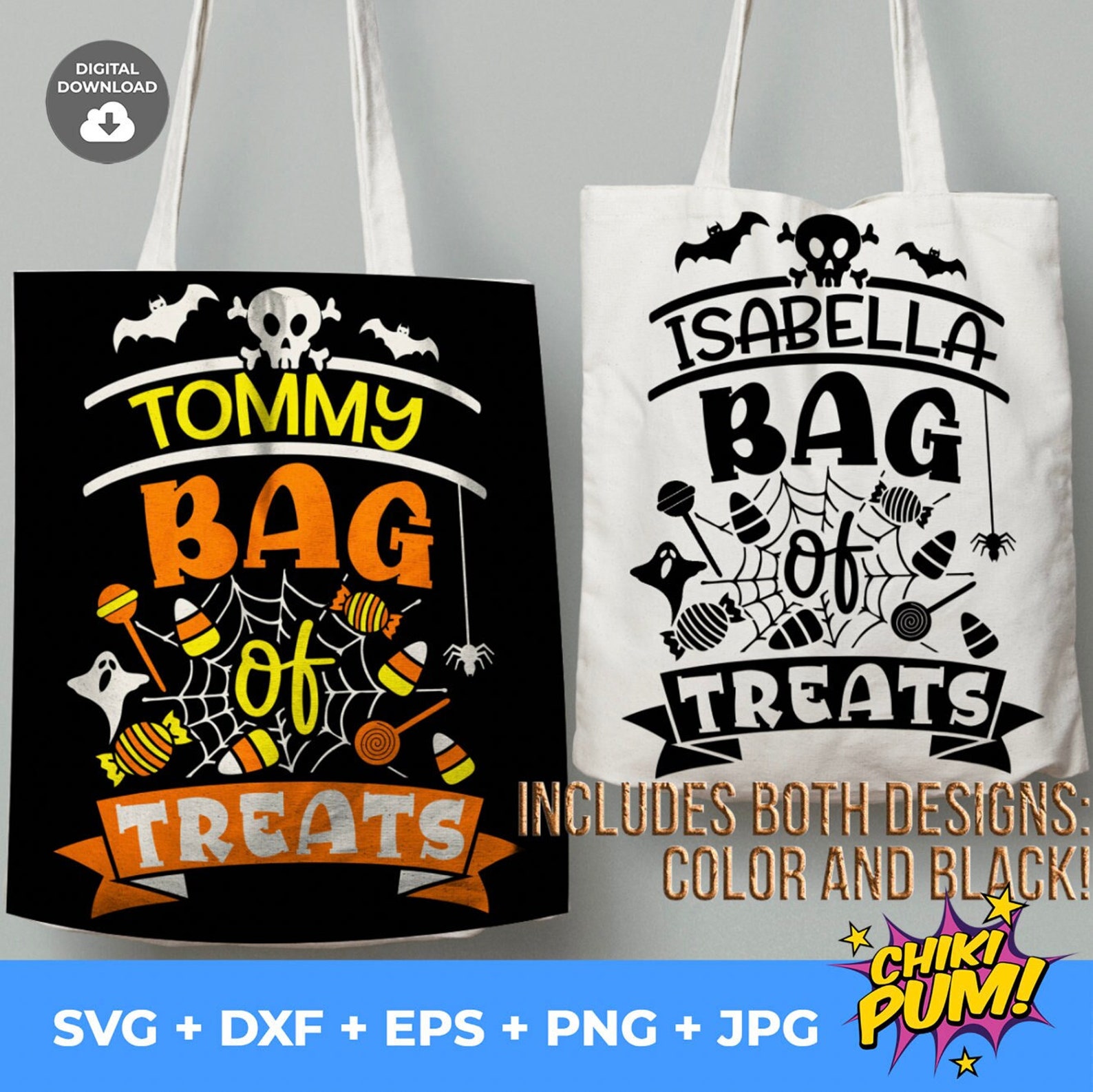 Name Treat Bag Svg Treats Bag Svg Custom Kids Name Svg - Etsy