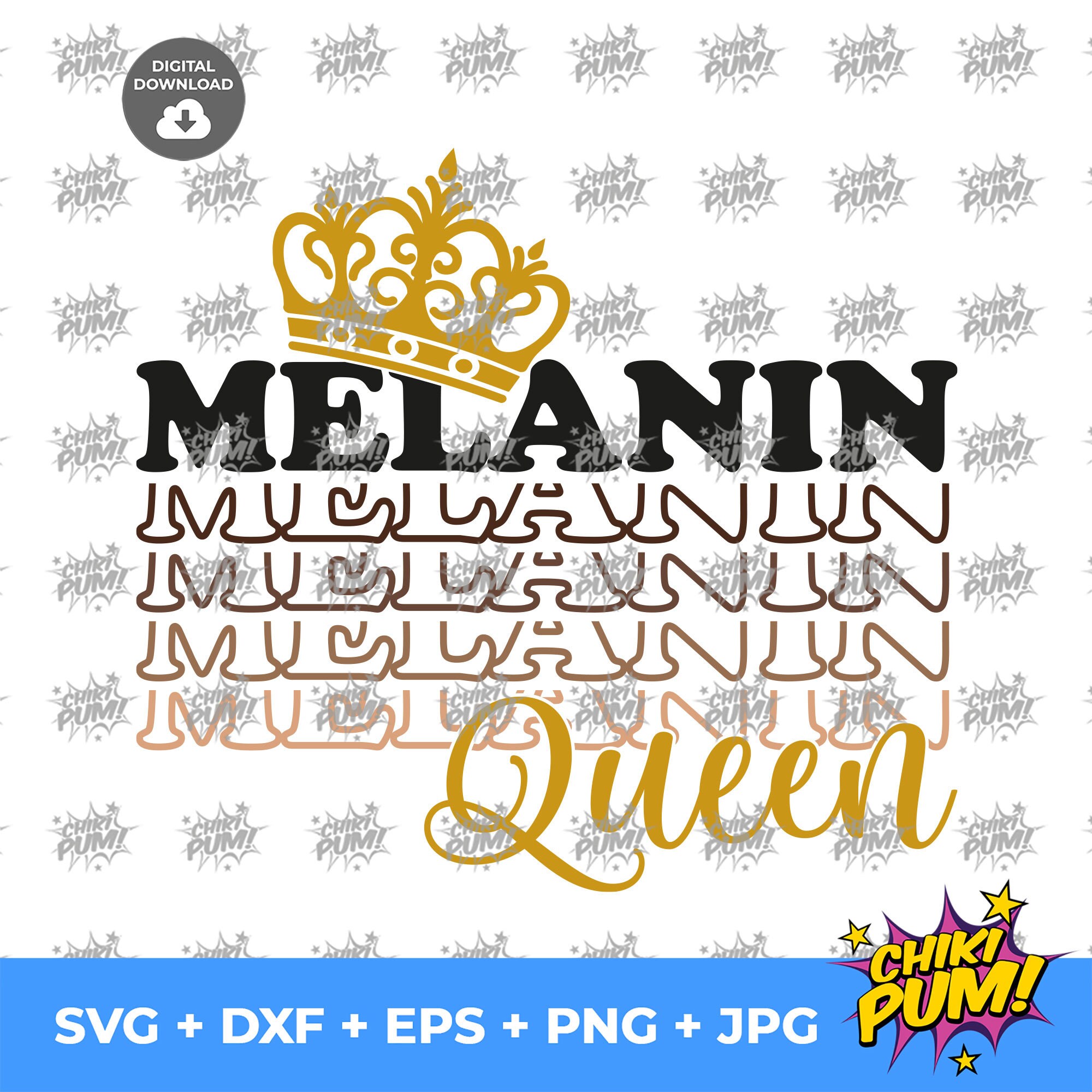 Melanin Queen Svg Black History Month Melanin Pride SVG | Etsy