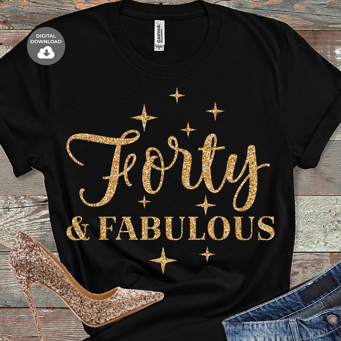 Forty and Fabulous Svg Birthday 40 Svg 40 Years Svg 40 | Etsy