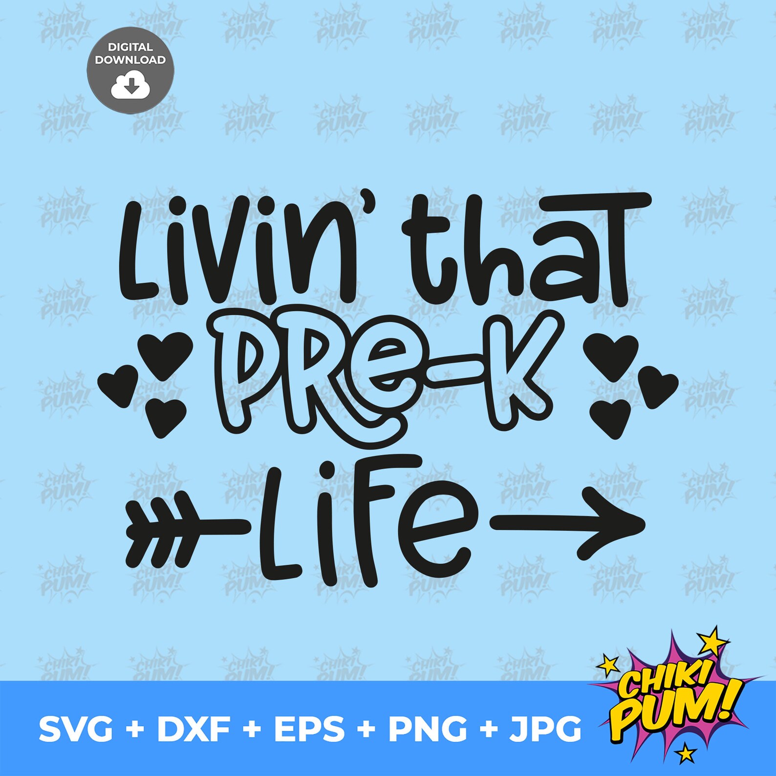 Livin' that Pre-K life svg Living that Pre-K life svg | Etsy