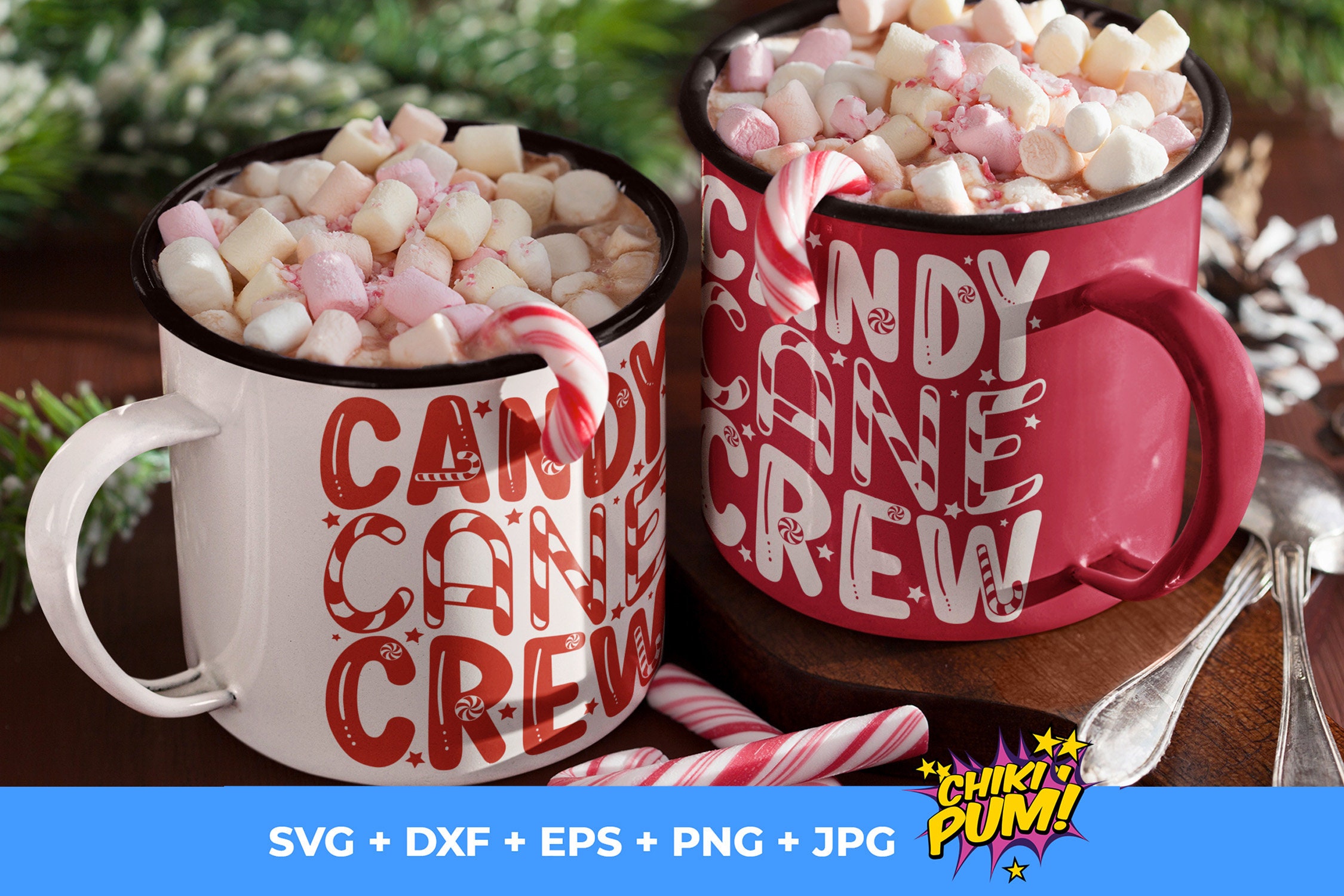 Candy Cane Crew SVG PNG: Christmas T-shirt Design (digital Download) - Etsy
