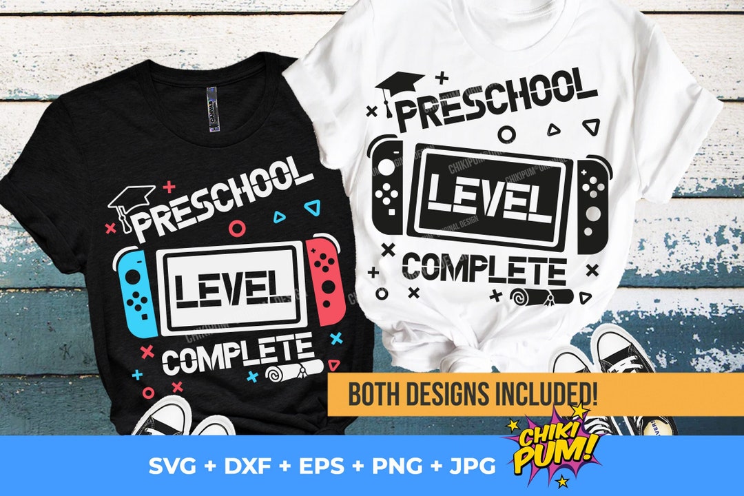 Nivel preescolar completo Svg, Graduación preescolar Svg, Fin de clases ...