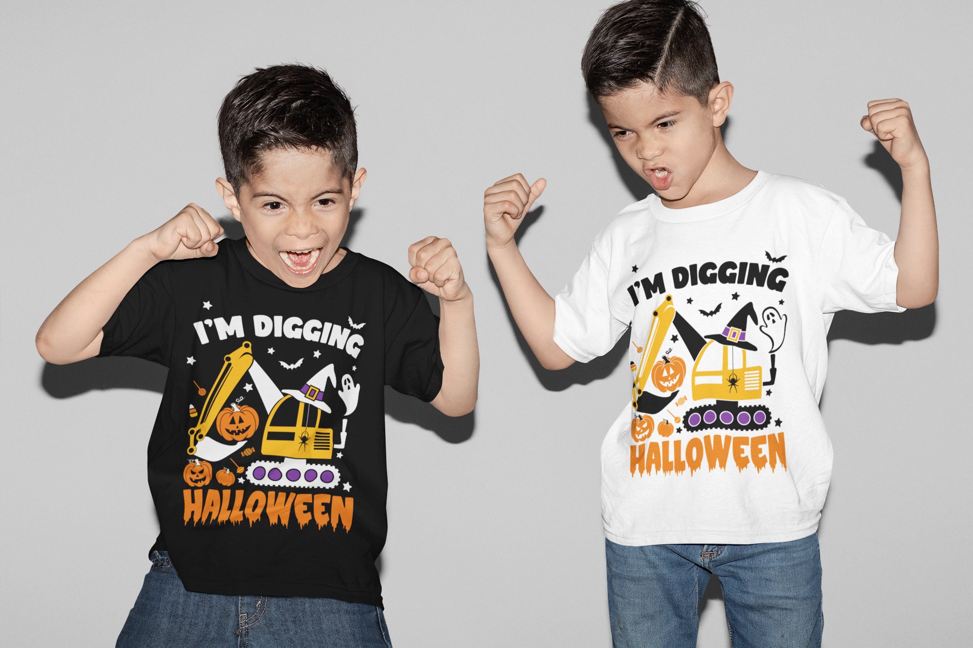 I'm Digging Halloween Svg Kids Halloween Svg Excavator - Etsy