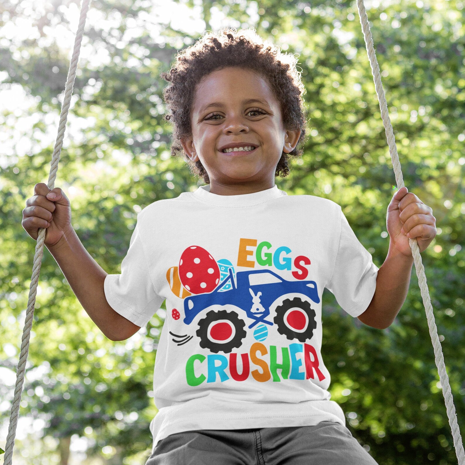 Eggs Crusher SVG, Crushing Eggs Svg, Easter Boy SVG, Easter Truck SVG ...