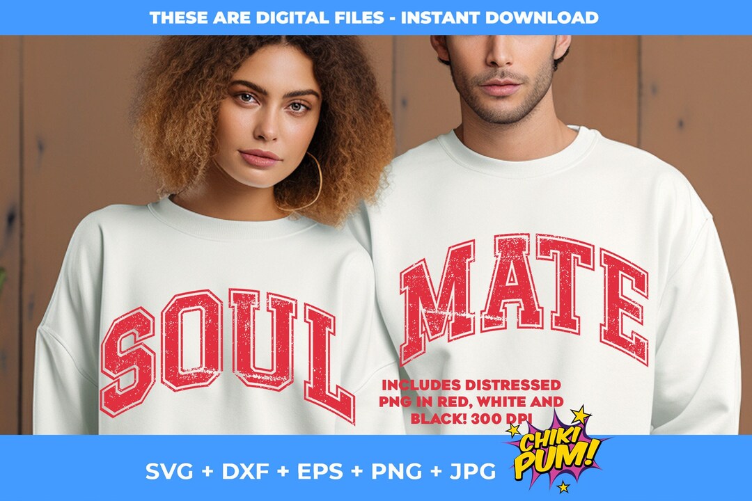 Soul Mate SVG, Soul Mate Distressed Png, Valentines Day Svg Png ...