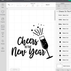 Cheers to the New Year Svg, New Year Printable, New Year Eve's Tshirt ...