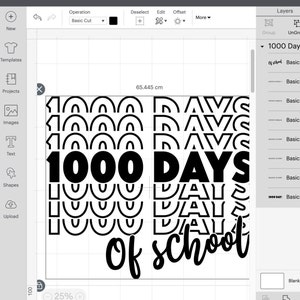 1000 Days of School, 1000th Day of School, 5th Grade, Teacher Svg, Png ...