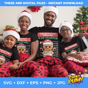 Gingerbread Inmate Christmas Svg, Matching Christmas SVG, Funny ...