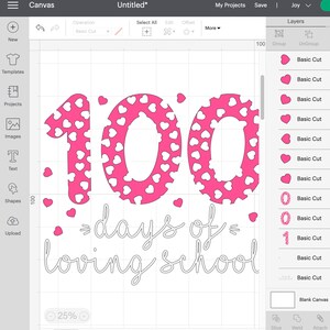 100 Days of School T-shirt Design: SVG, PNG, Cricut, Silhouette ...